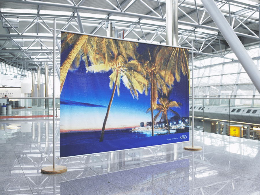Blockout flex banner PVC Blockout single sided banner Coated Banner,