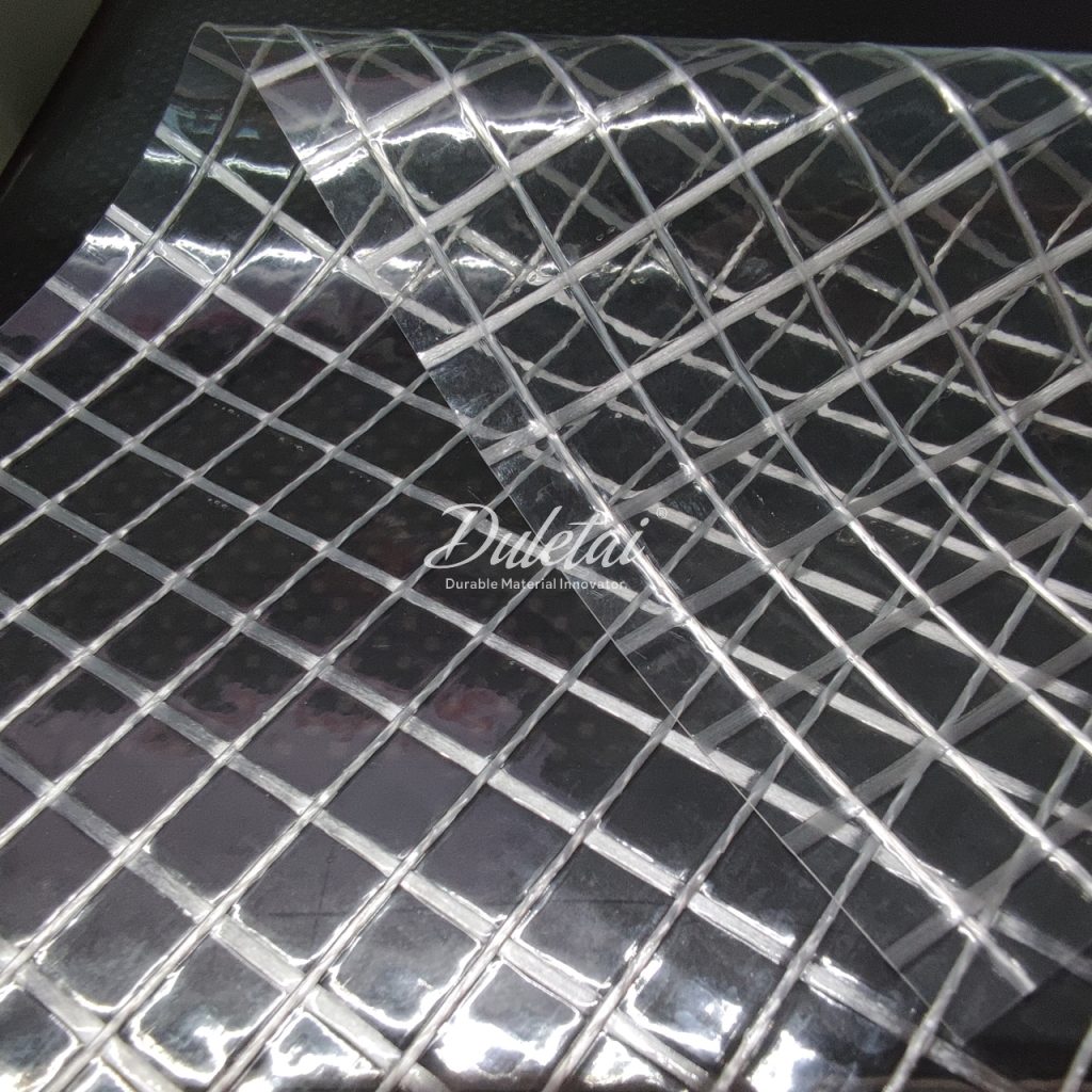 Transparent mesh tarpaulin clear type pvc laminated vinyl PVC mesh ...
