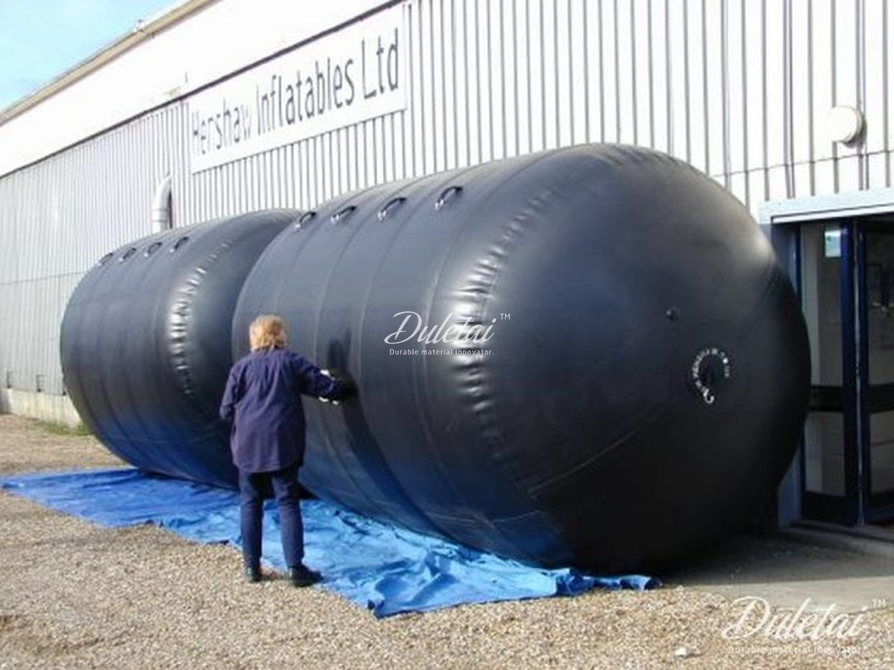 Inflatable water tanks are made from high molecular PVC material