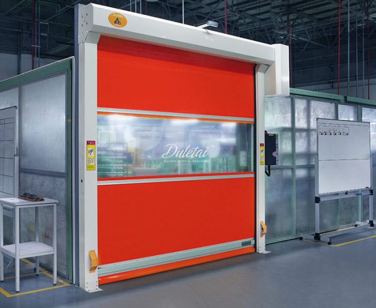 High speed doors and Industrial doors include flexible curtains