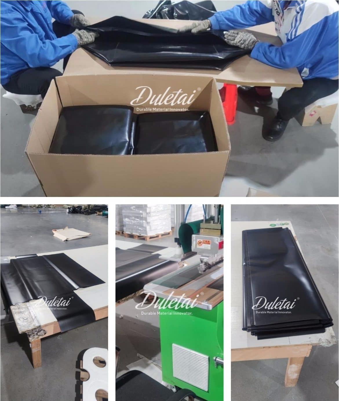 Water tank liner made by quality coated pvc fabric with HF welding