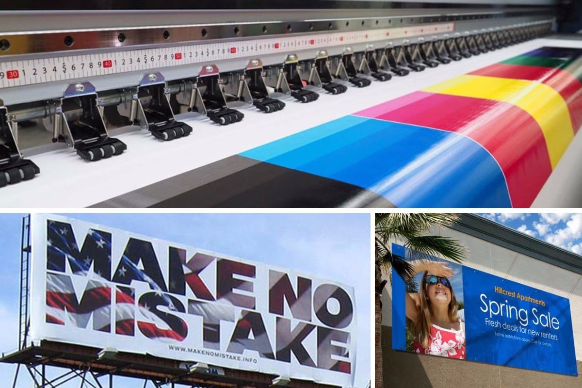 Flexbanner material hot and cold laminated for printing