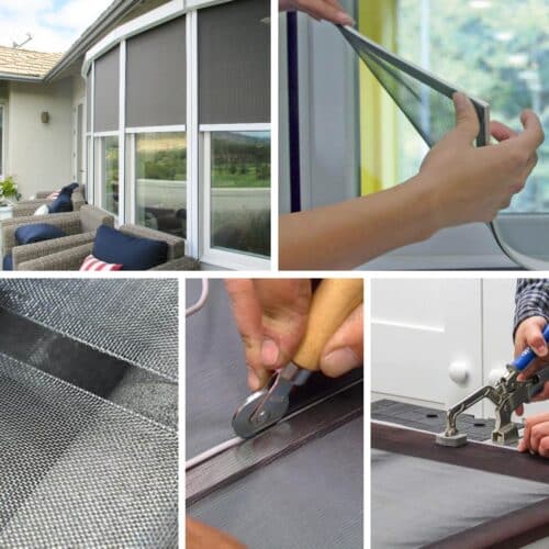 PVC coated fiberglass window screen mesh